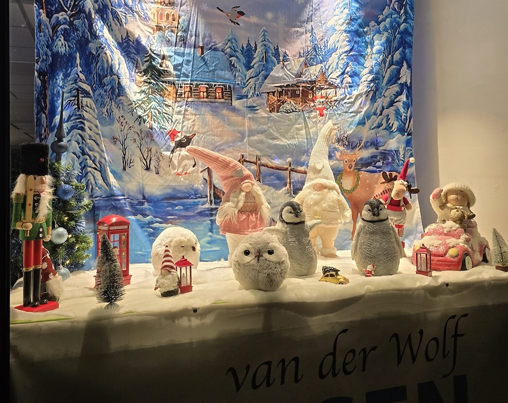 Wintersfeer-etalage - De Heemsteder | Bloemendaler